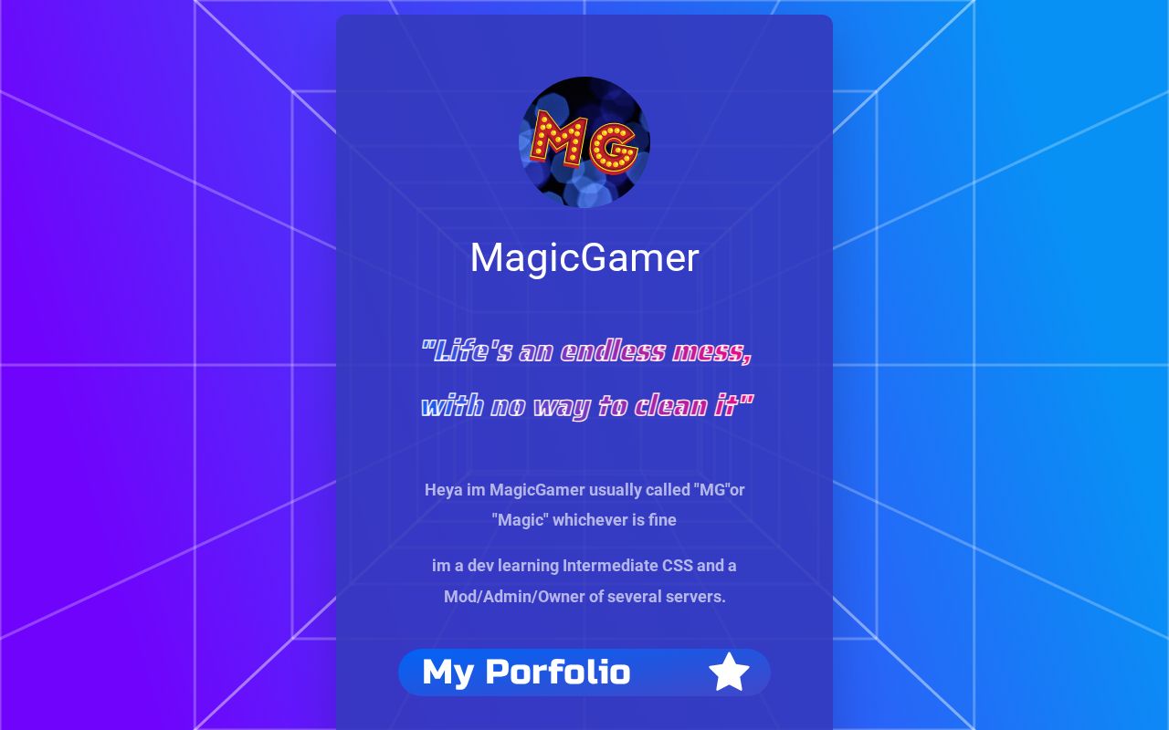 About Me - MagicGamer